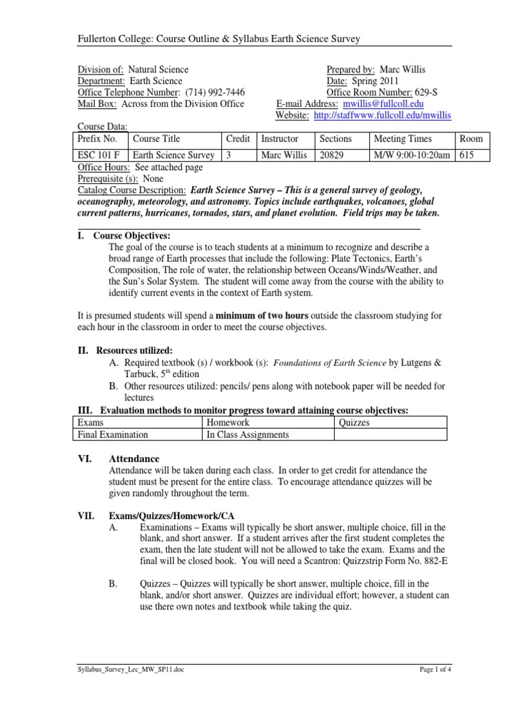 Earth and Environmental Sciences | Download Free PDF | Homework | Test ...