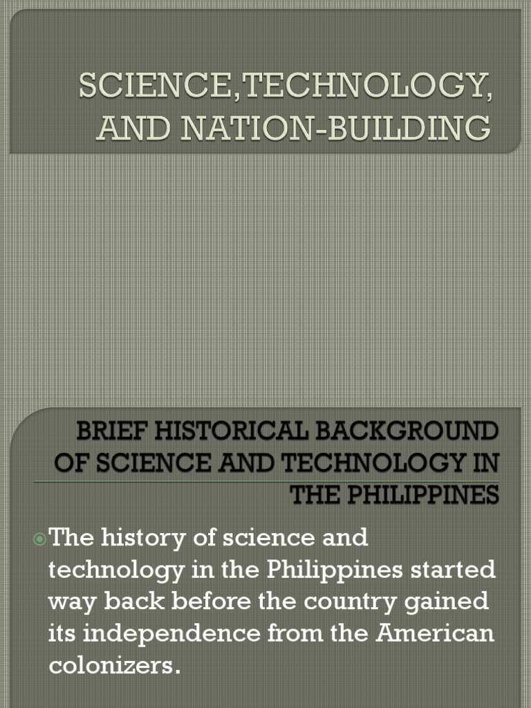 Science, Technology, and Nation-Building | PDF | Philippines | Science
