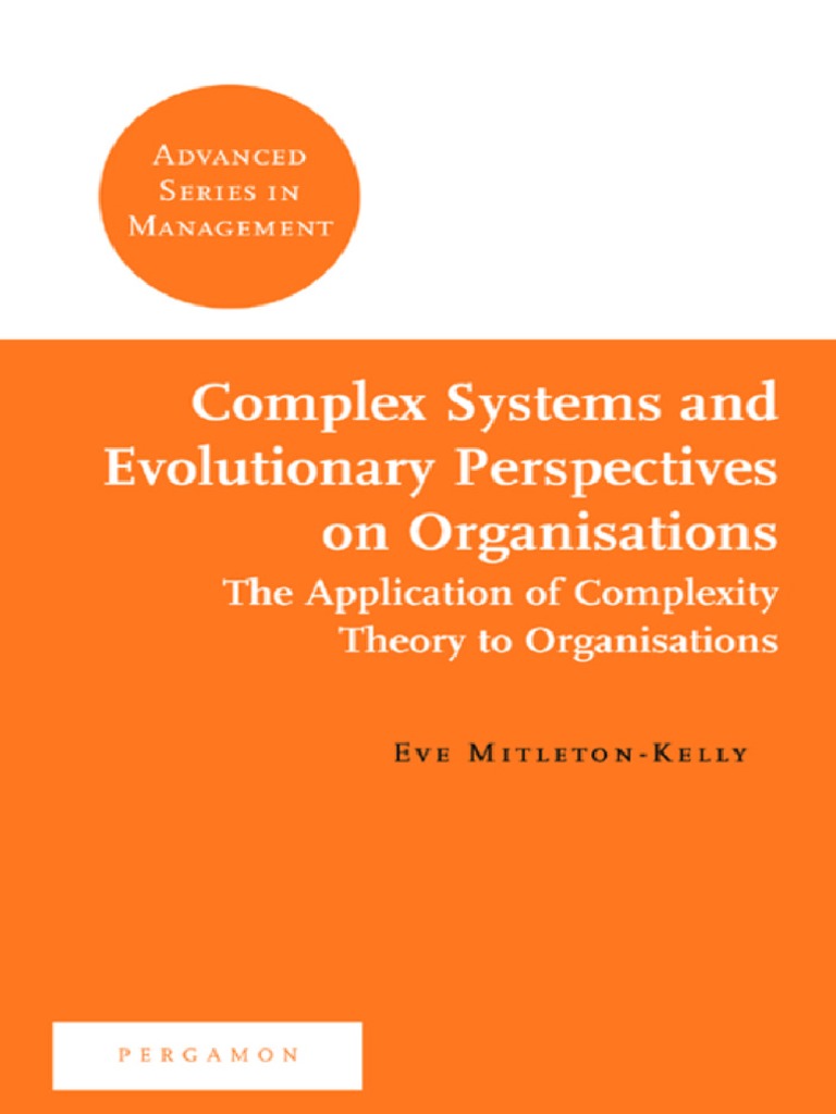 Complex Systems and Evolutionary Perspectives of o | PDF | System ...