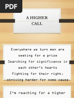 A Higher Call | PDF | Christian Belief And Doctrine | Jesus