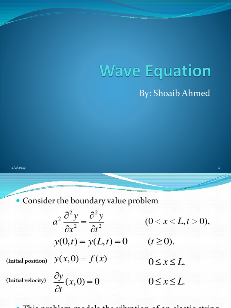 Wave Equation | PDF | Wave Equation | Sine