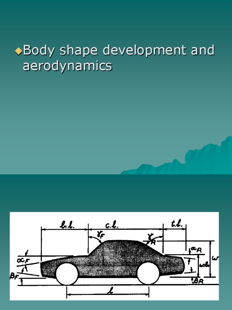 Body Shape Development and Aerodynamics | PDF | Drag (Physics) | Fluid ...