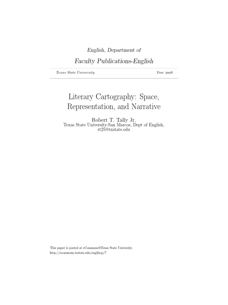 Literary Cartography | PDF | Cartography | Geography