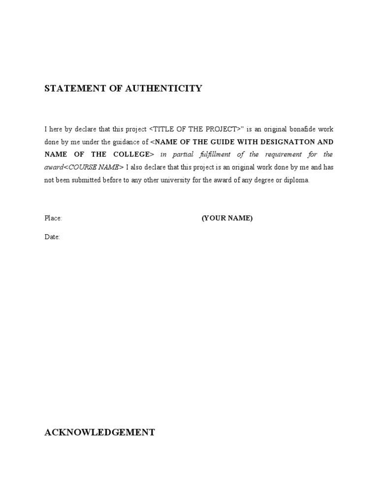 Acknowledgement | PDF | Customer Satisfaction | Customer