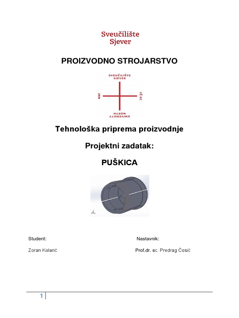 Tehnoloska Priprema Proizvodnje-Puskica, TPP | PDF