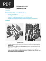 O Level History Sources Overview | PDF | Archaeology | Oral Tradition