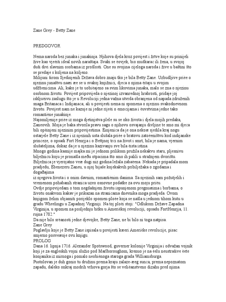 Betty Zane | PDF