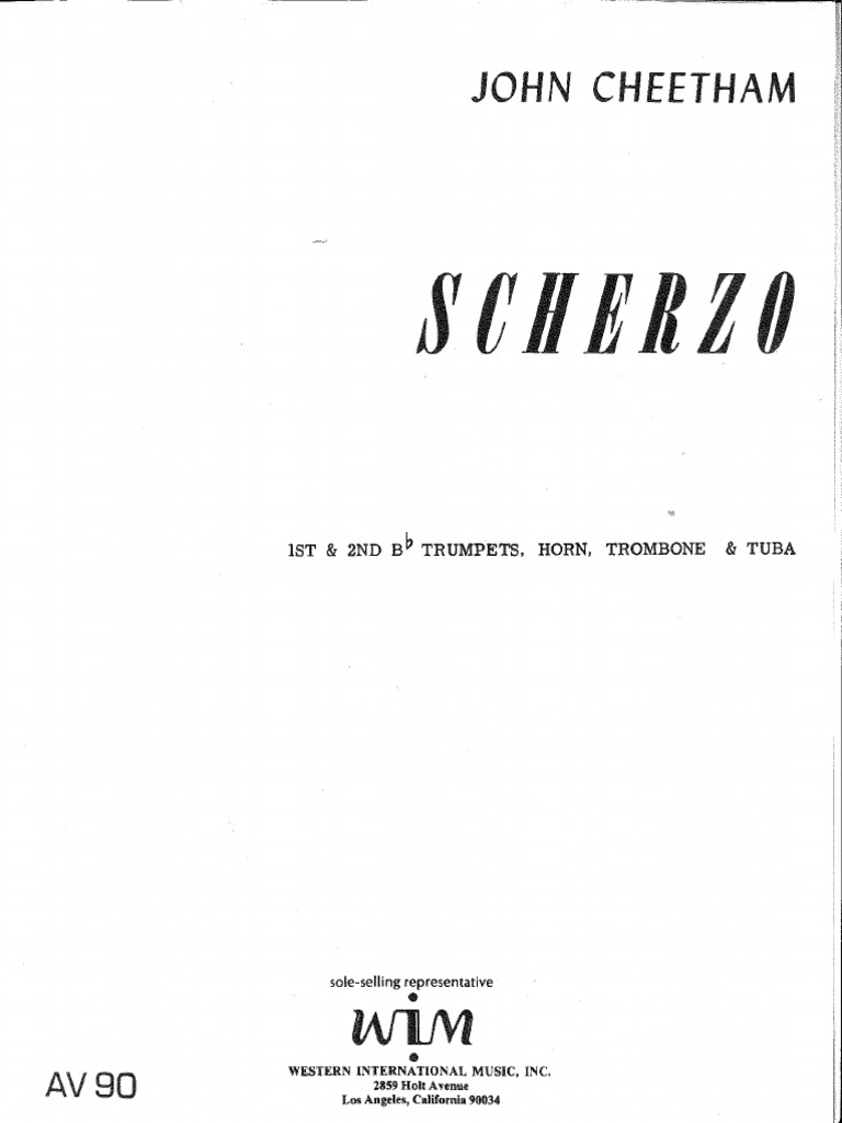 Scherzo | PDF
