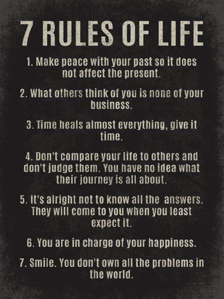 7 Rules of Life | PDF