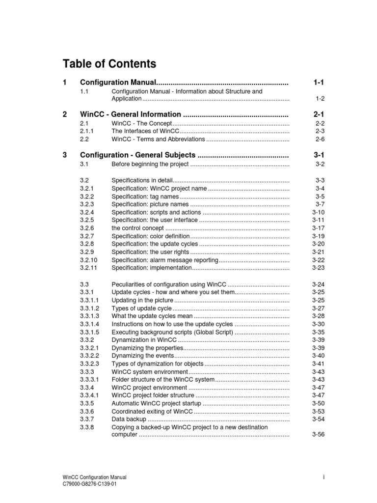 Wincc Configuration Manual C79000-G8276-C139-01 | PDF | C (Programming Language) | Databases