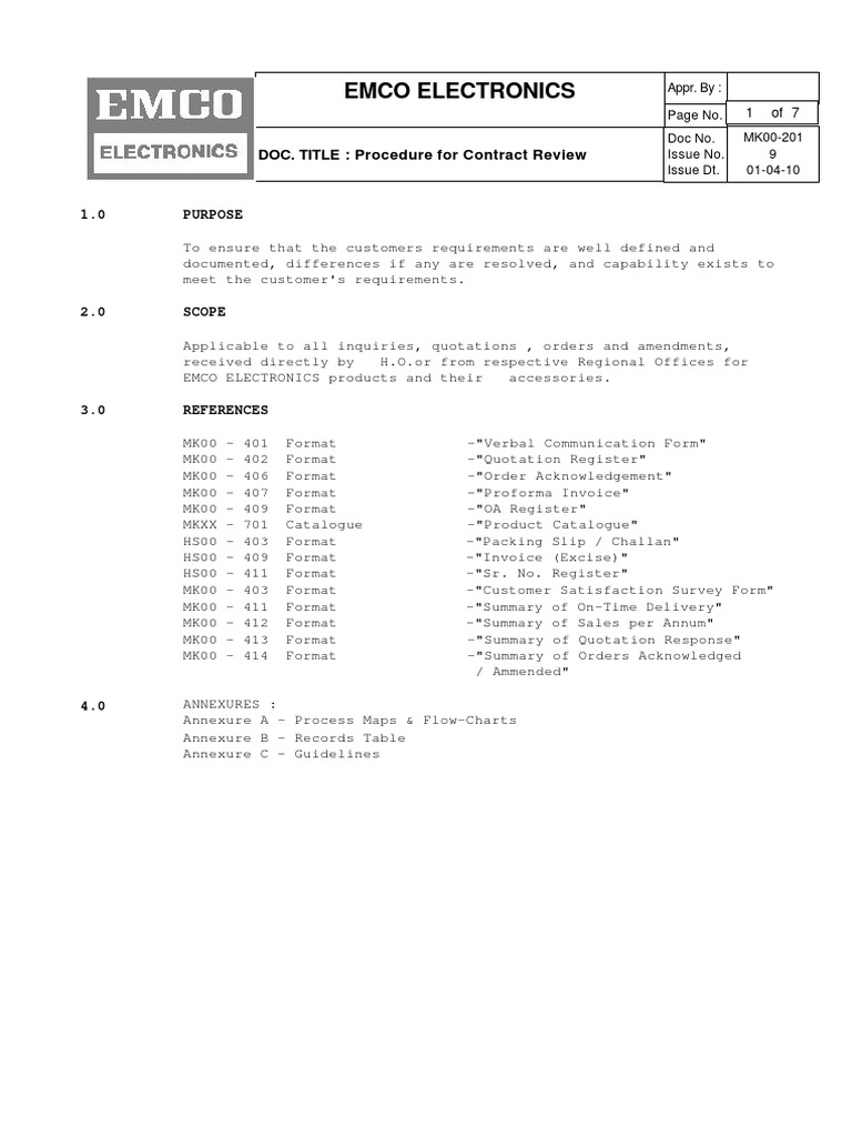 Contract Review Procedure Overview | PDF | Receipt | Invoice