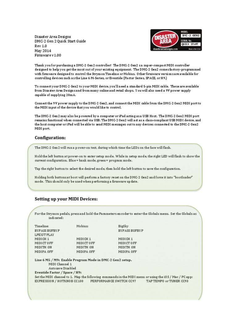 DMC 2 Gen2 Quick Start | PDF | Usb | Booting