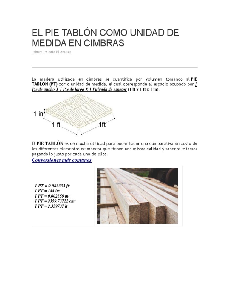 El Pie Tablón | PDF | Juegos y actividades | Hogar, jardinería y bricolaje