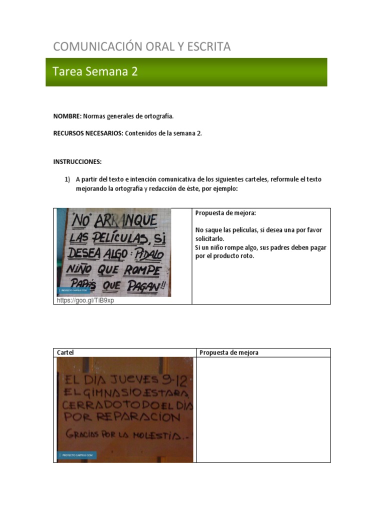 Plantilla Tarea | PDF | Ortografía | Evaluación