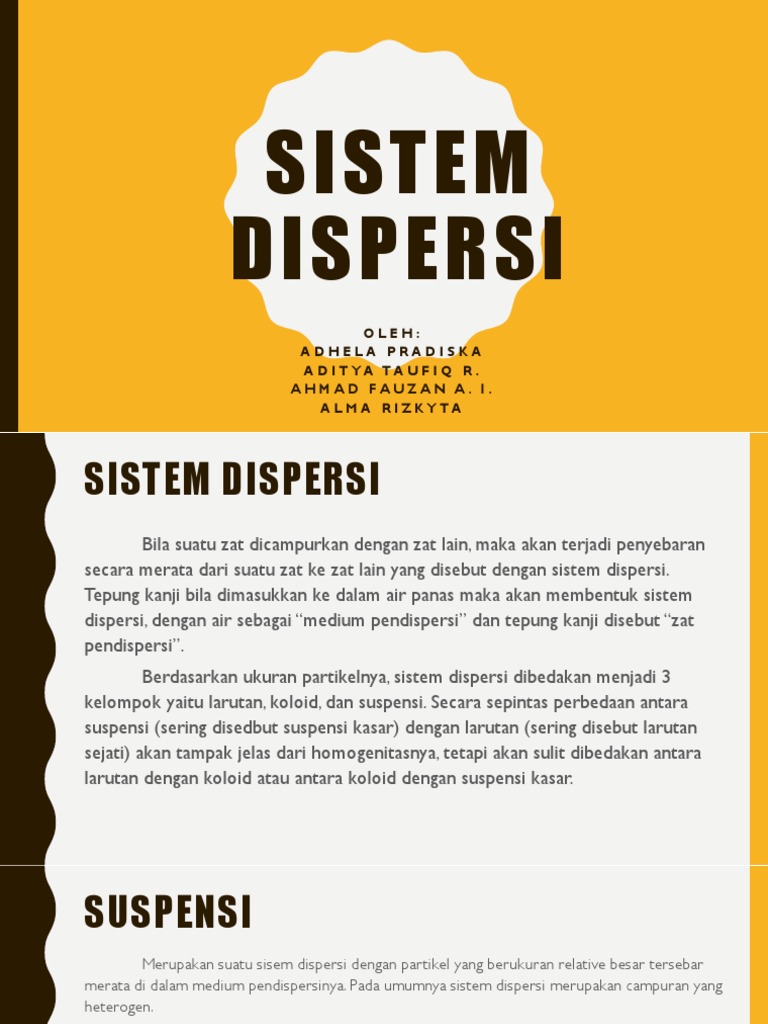 Sistem Dispersi | PDF