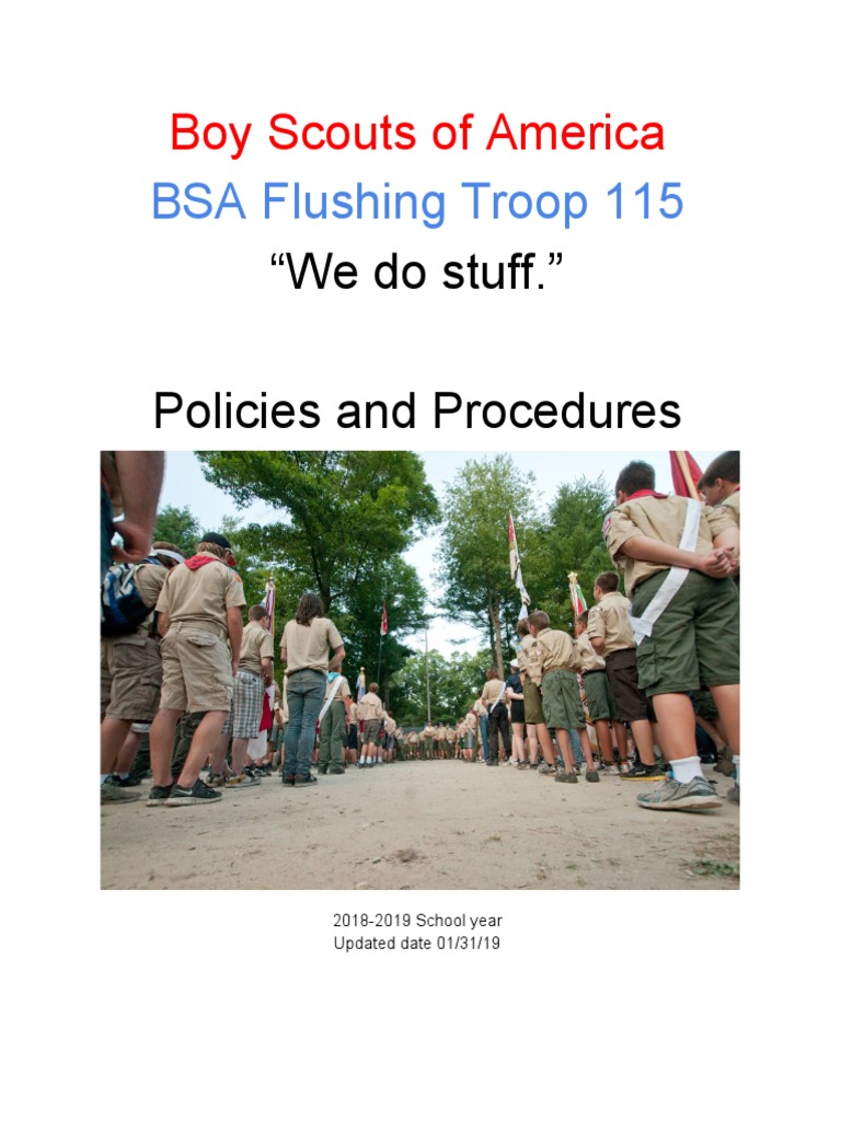 Policies and Procedures Manual | PDF | Boy Scouts Of America | Scouting