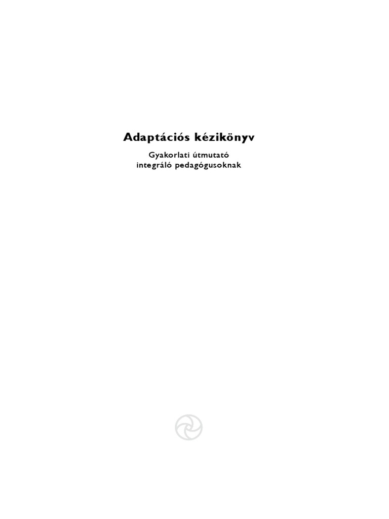 Adaptacios Kezikonyv PDF | PDF