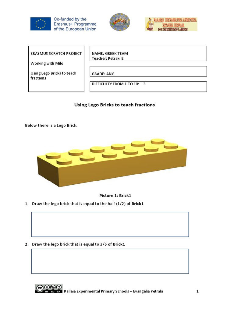 Lego Fractions Teaching Guide | PDF | Language Arts & Discipline