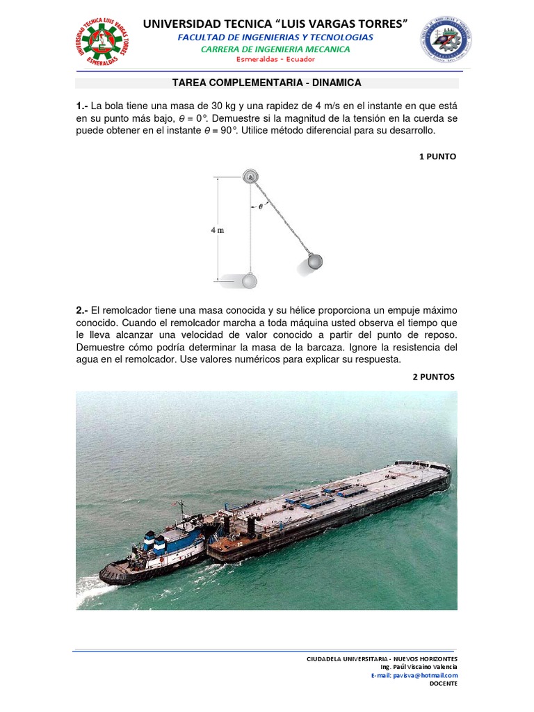 Tarea Complementaria PDF | Descargar gratis PDF | Masa | Física Aplicada e Interdisciplinaria