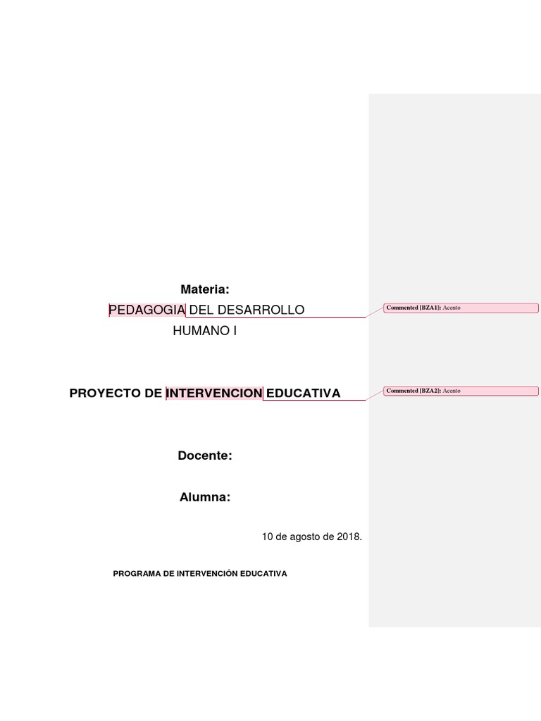 Elvia, PROYECTO DE INTERVENCION EDUCATIVA | PDF | Las emociones | Adultos