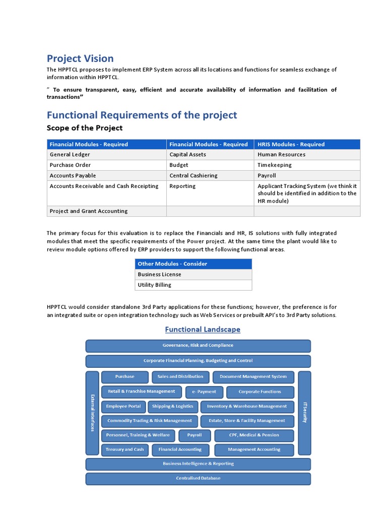 Functional Requirements | PDF | Enterprise Resource Planning | Economies