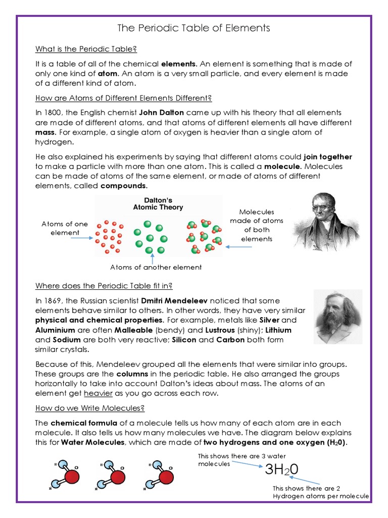 1b Periodic Table Notes | PDF | Chemical Elements | Periodic Table