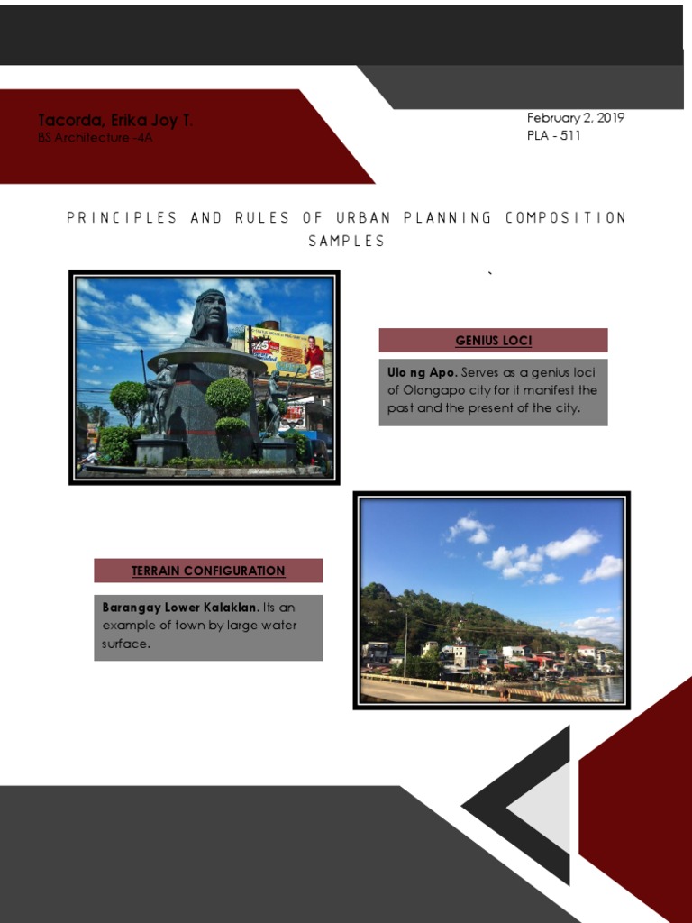 Principles and Rules of Urban Planning Composition: Samples from ...