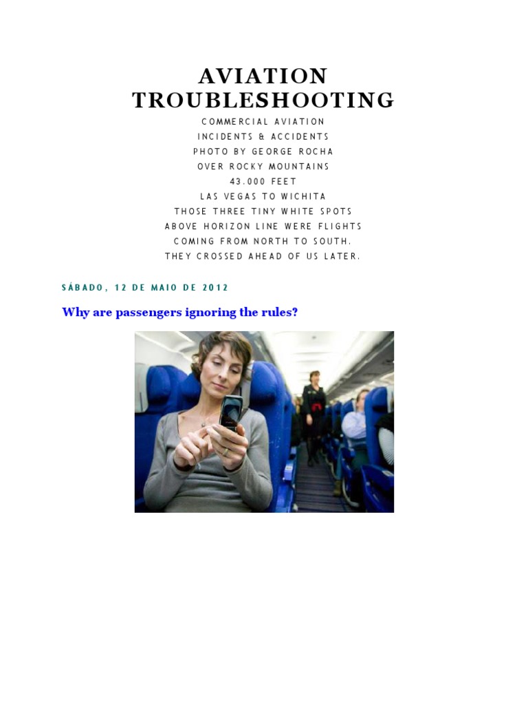 Aviation Troubleshooting | PDF | Cellular Network | Electromagnetic ...