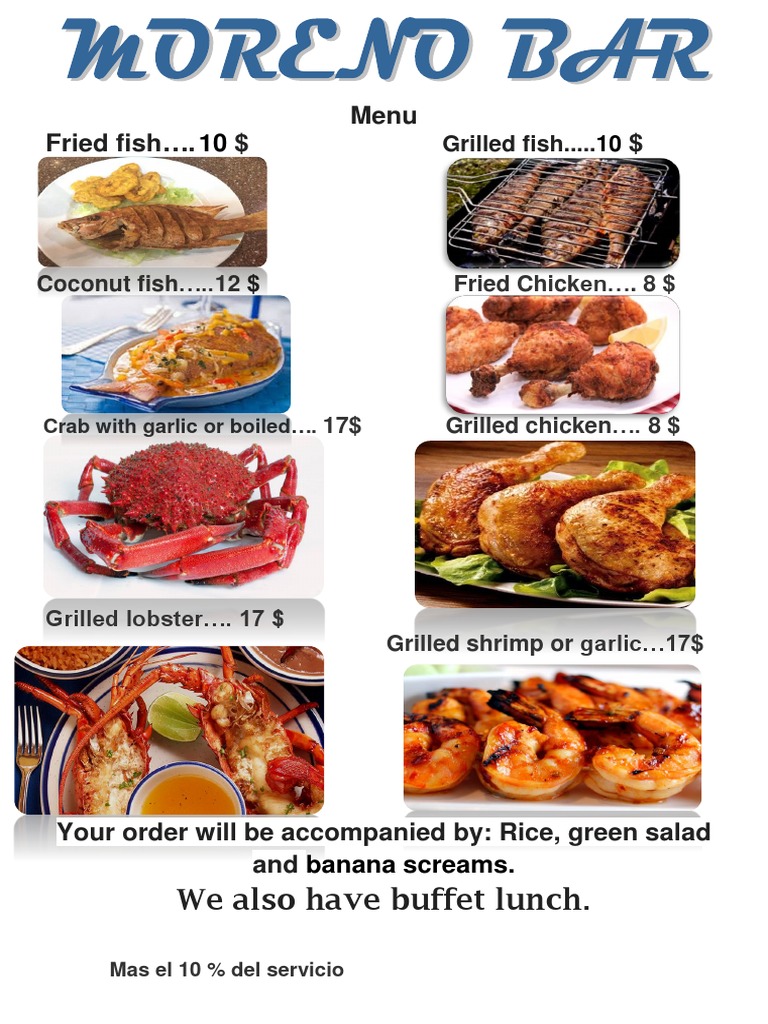 Cayo Kitchen & Bar Menu Highlights | PDF | Western Cuisine | Regional ...