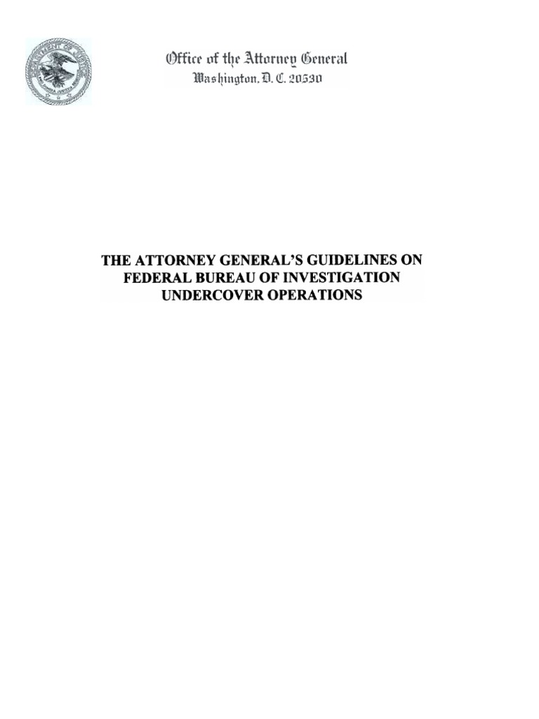 FBI Undercover | PDF | Special Agent | Federal Bureau Of Investigation