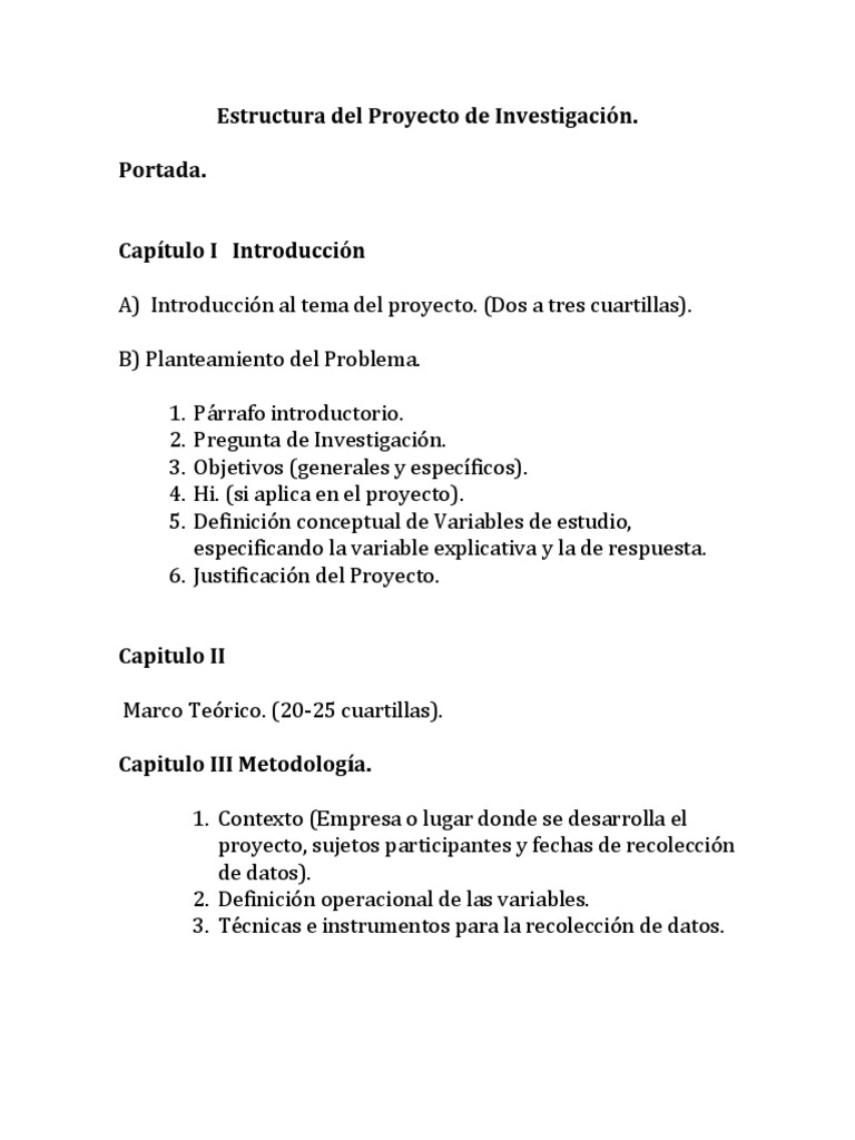 Formato de Proyecto de Inv. | PDF
