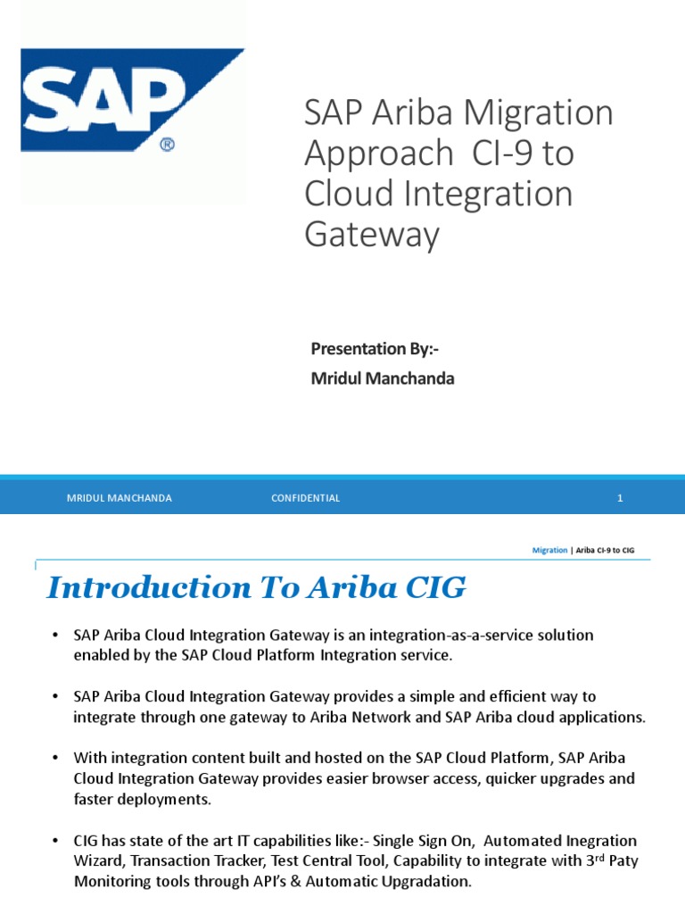 Ariba Migration | PDF | Cloud Computing | Sap Se