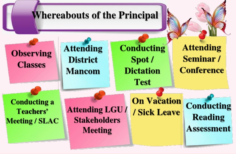 Whereabouts of The Principal | PDF