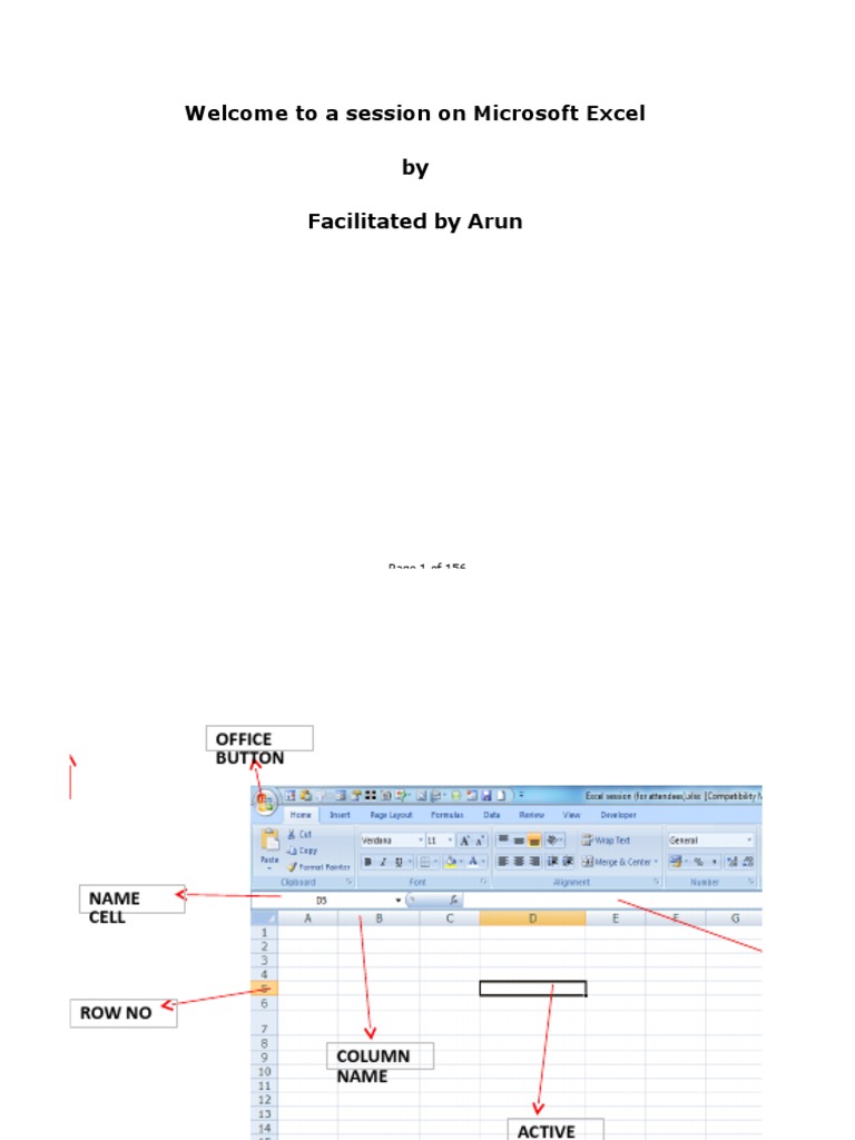 Excel Session - Final - For - Attendees | PDF | Database Index | Matrix ...