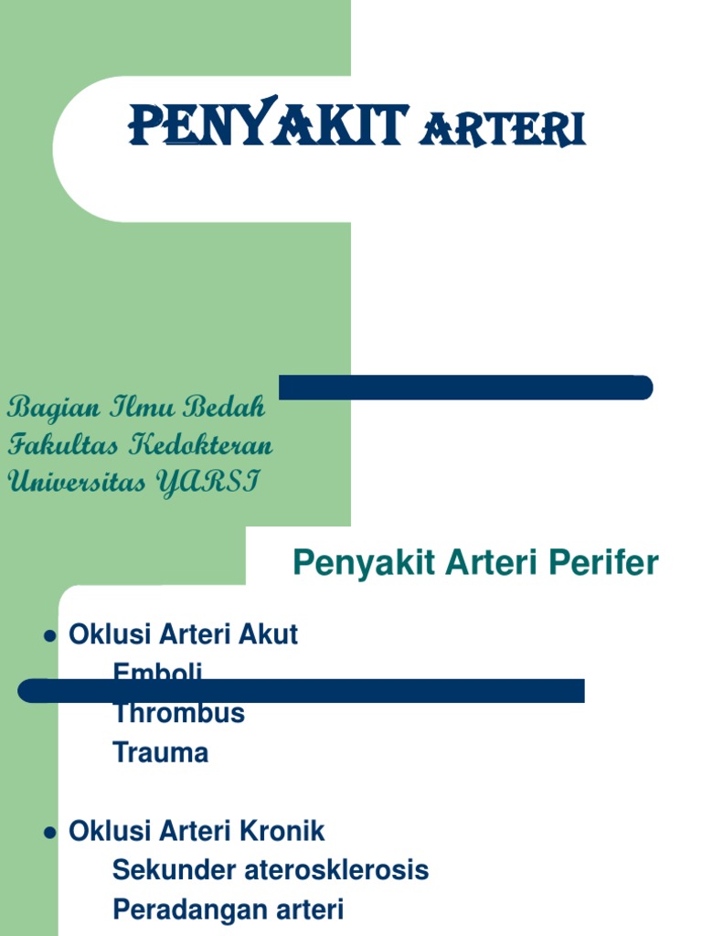 Penyakit Arteri | PDF | Science & Mathematics