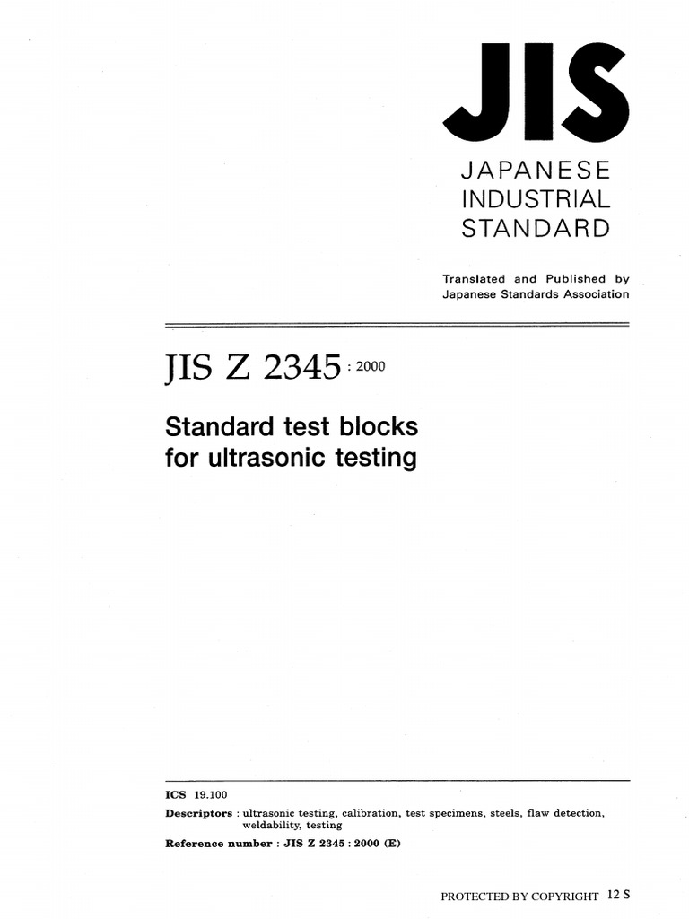 Jis Z 2345 - 2000 | PDF