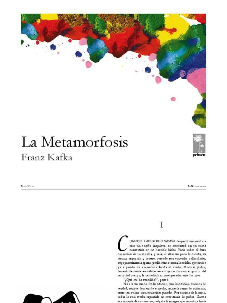 METAMORFOSIS Kafka | PDF | La metamorfosis | Bloqueo (dispositivo de ...
