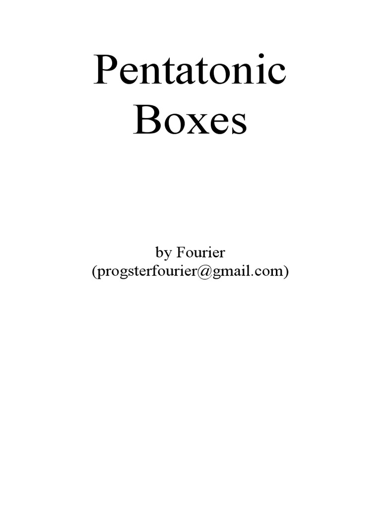 Pentatonic Boxes 2 | PDF | Musical Compositions | Musicology