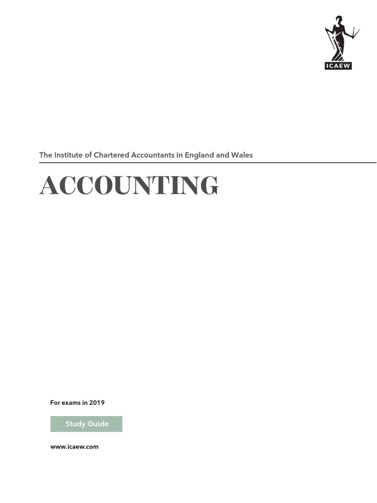 Icaew Cfab Acc 2019 Study Guide | PDF | Debits And Credits ...
