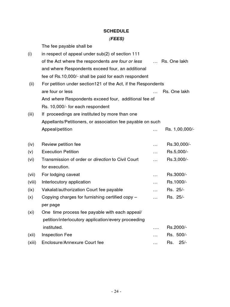 Schedule | PDF | Interlocutory Appeal | Common Law