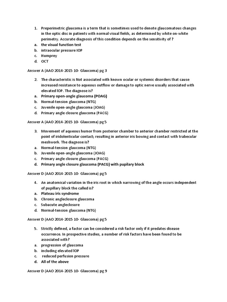 A. The Visual Function Test | PDF | Glaucoma | Human Diseases And Disorders