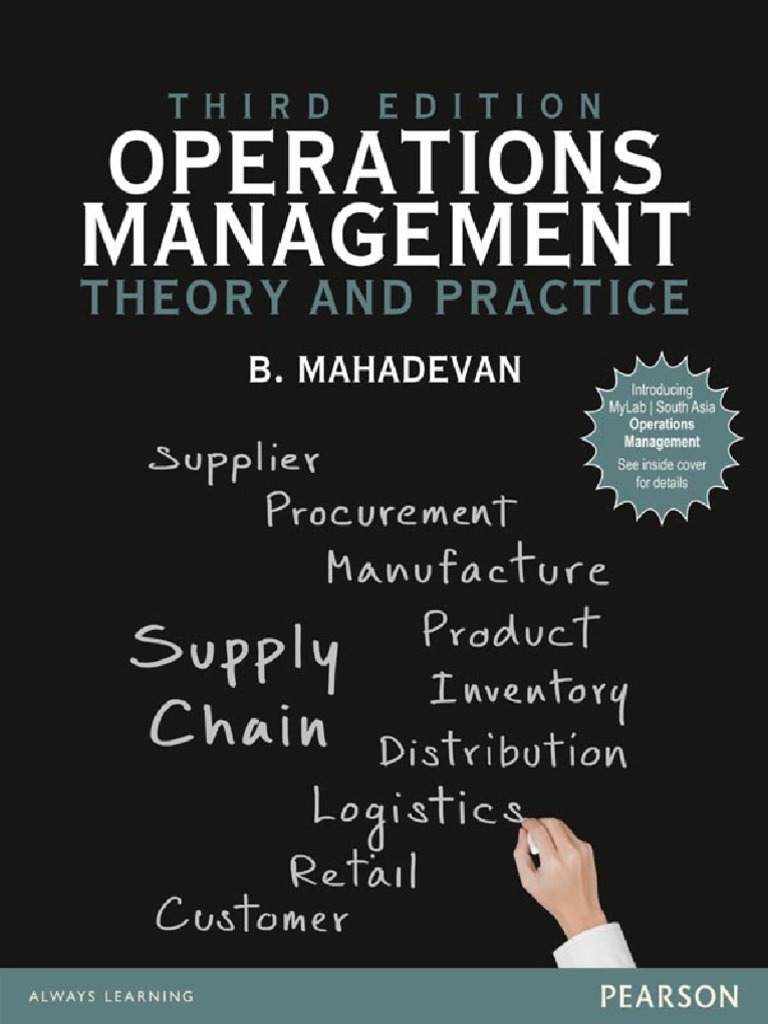 Operations Management - Theory and Practice - B. Mahadevan | PDF ...