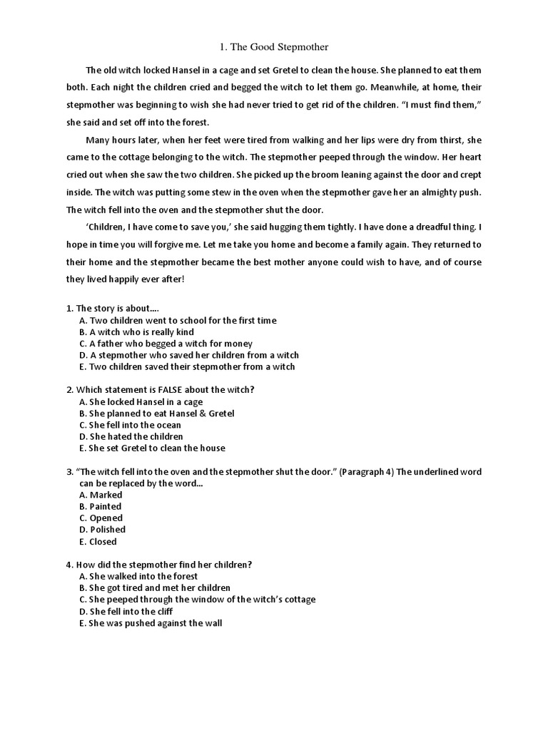 Soal Narrative Text (Collection) | PDF | Hansel And Gretel | Mr. Mc Gregor