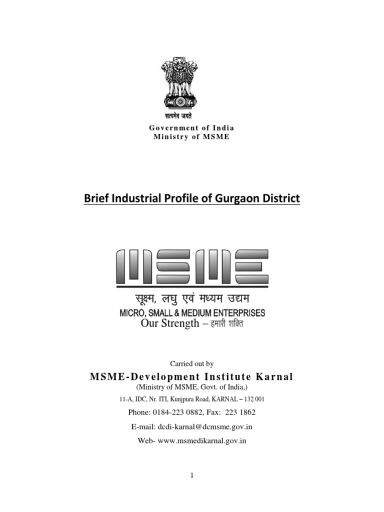 Gurgaon MSME LIST PDF | PDF | Nature