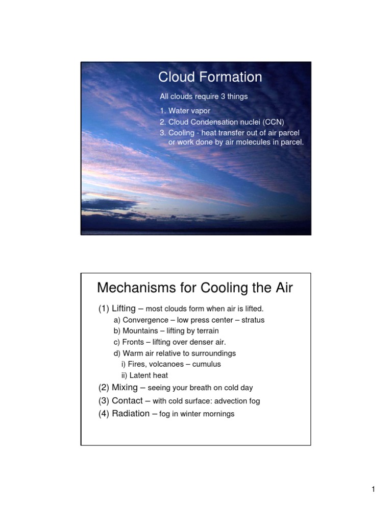 Cloud Formation and Images | PDF | Cloud | Earth Phenomena