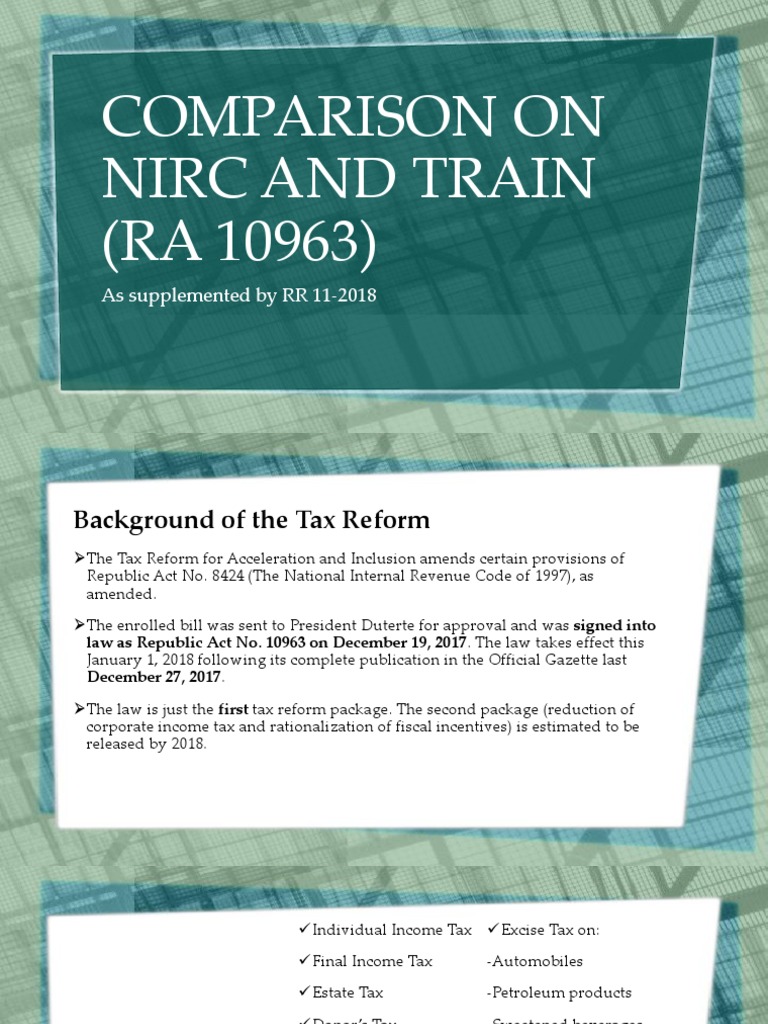 Nirc Vs Train | PDF | Withholding Tax | Payments