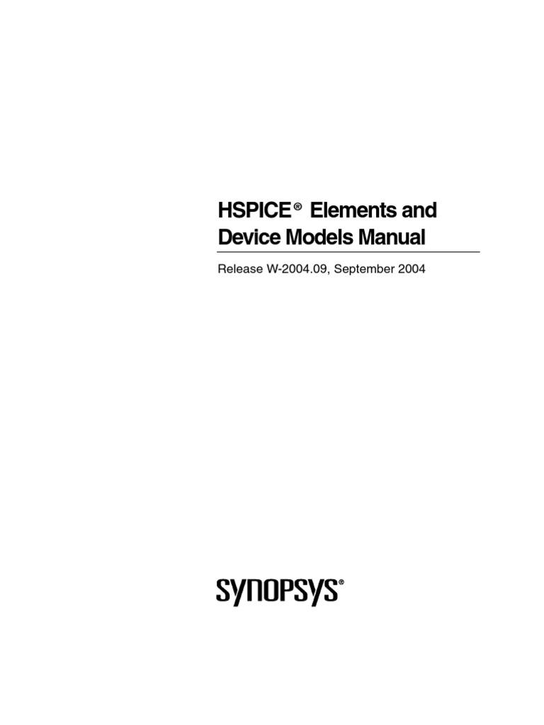 Hspice Elem Device Models | PDF | Bipolar Junction Transistor | Spice