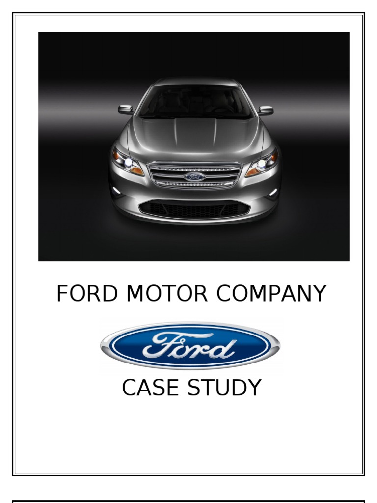 Ford Motor Company Strategic Overview | PDF | Ford Motor Company ...