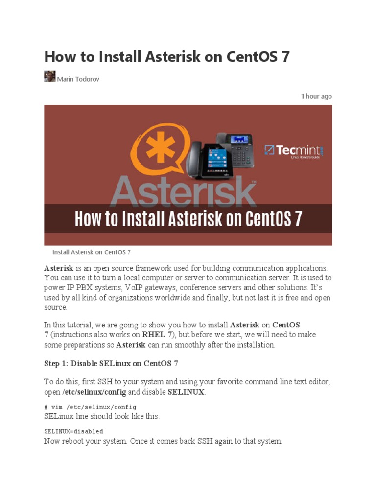 Asterisk Server | PDF | Session Initiation Protocol | Mp3