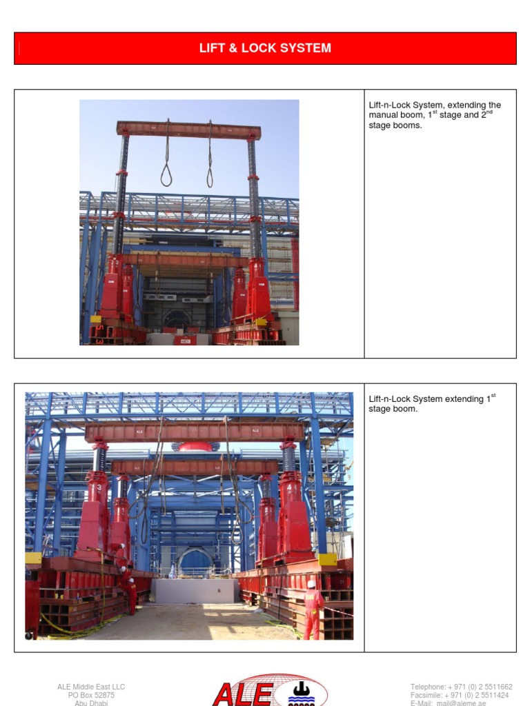Lift & Lock System: Lift-n-Lock System, Extending The Manual Boom, 1 ...